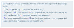 Opowiadanie z dialogiem – Język polski