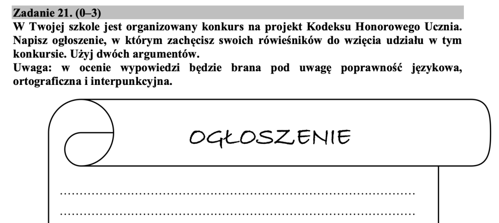 Krótkie formy – Język polski